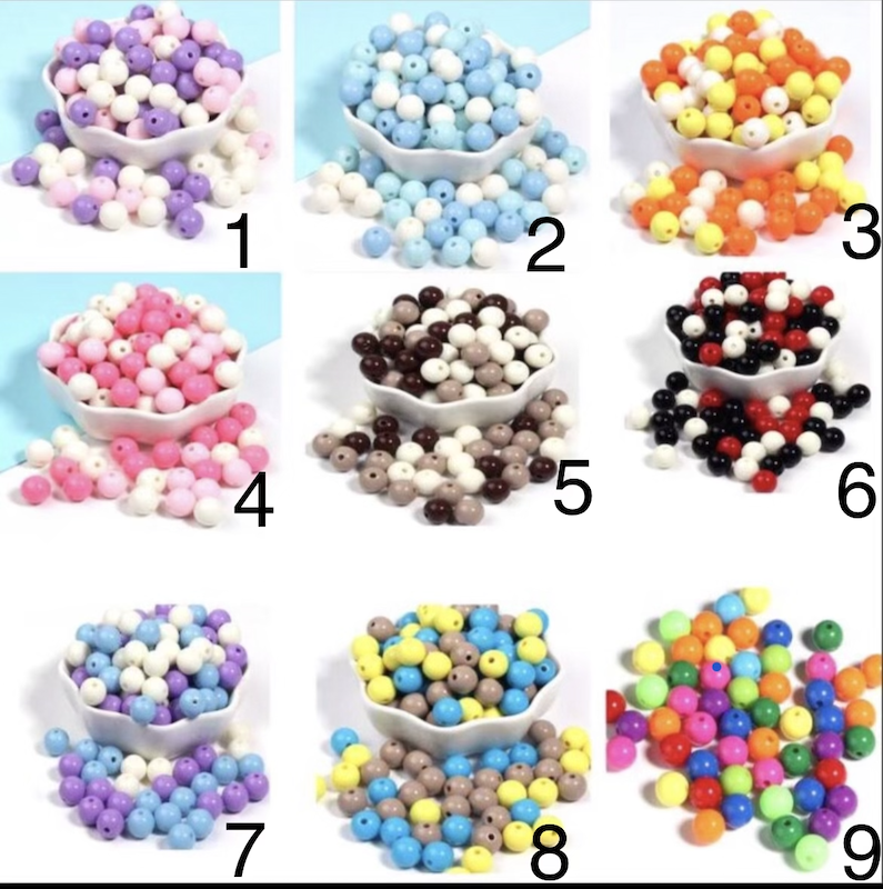 16mm Acrylic Bead Mix 11, Mixed Pack of 50 - Badger Bead Supply
