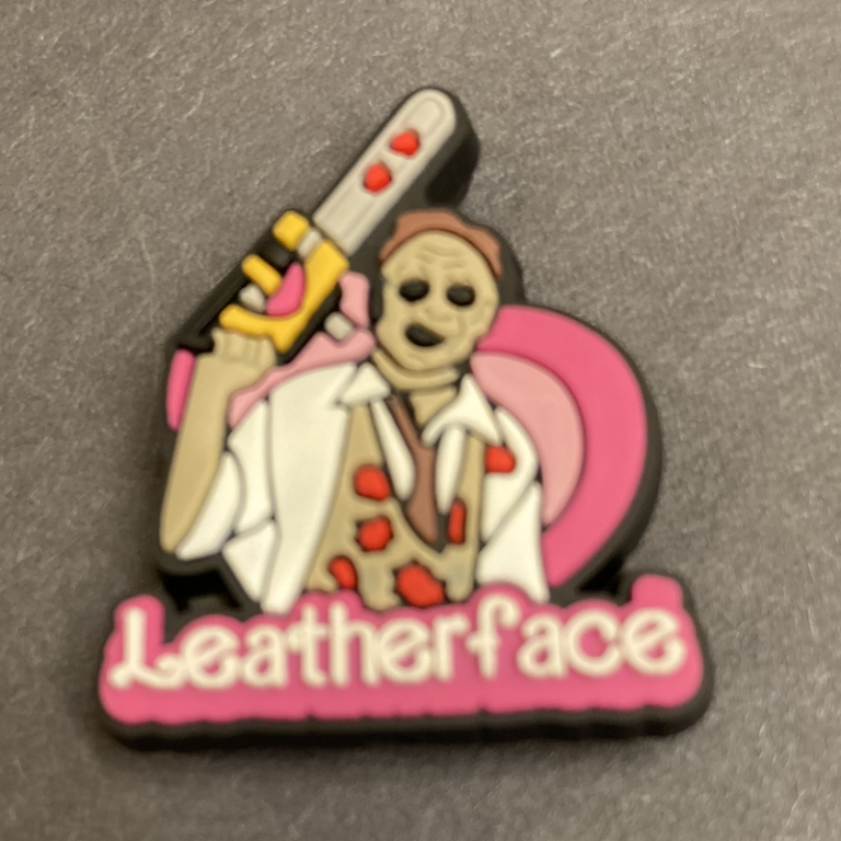 Leatherface Valentine Silicone Focal Bead - Badger Bead Supply